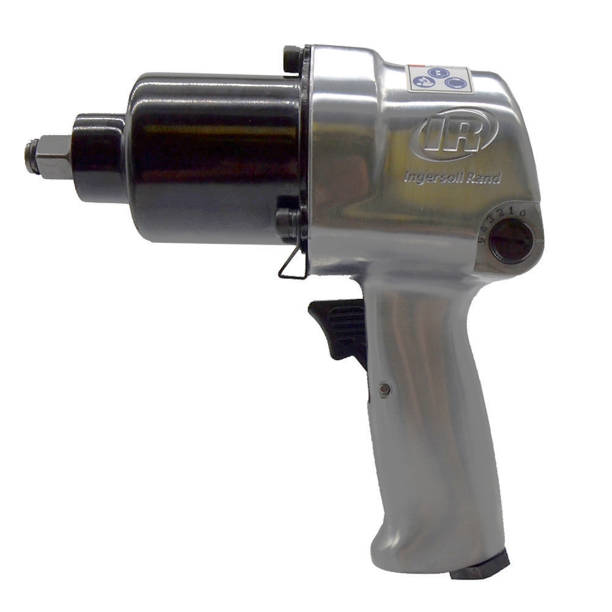 Ingersoll Rand, 1/2in. Air Impact Wrench 500ft.-lbs Pistol, Drive Size 1/2 in, Max. RPM 7000 ...